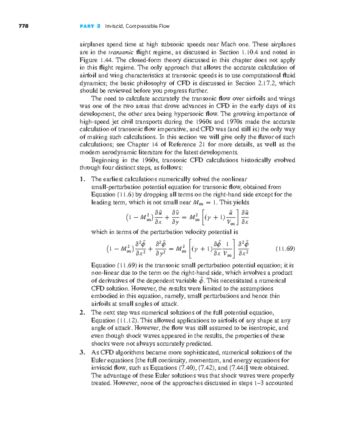 Aerodynamics Lecture 32 - 778 PA RT 3 Inviscid, Compressible Flow airplanes spend time at high ...