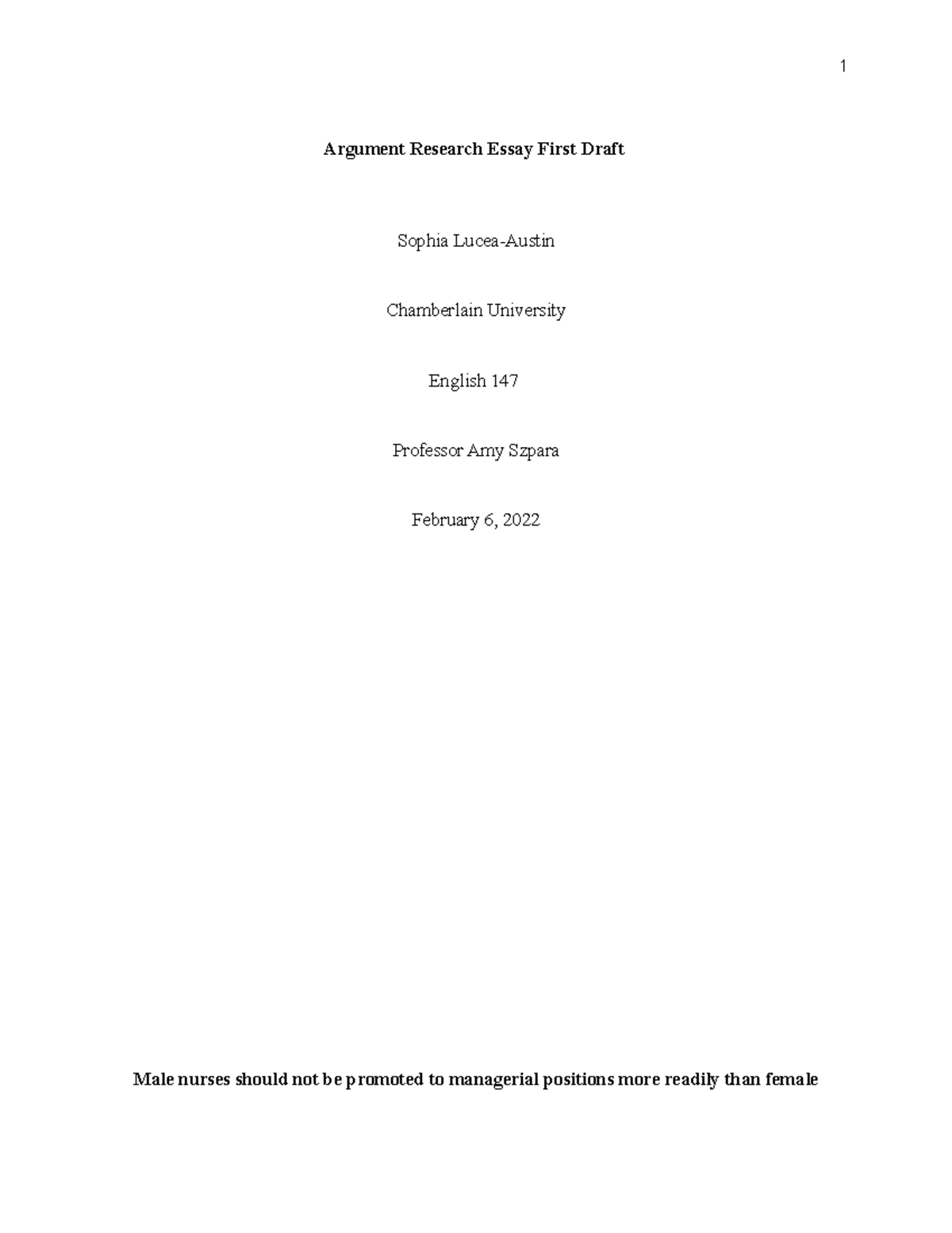 Full draft-2-1 - practice materials - Argument Research Essay First ...