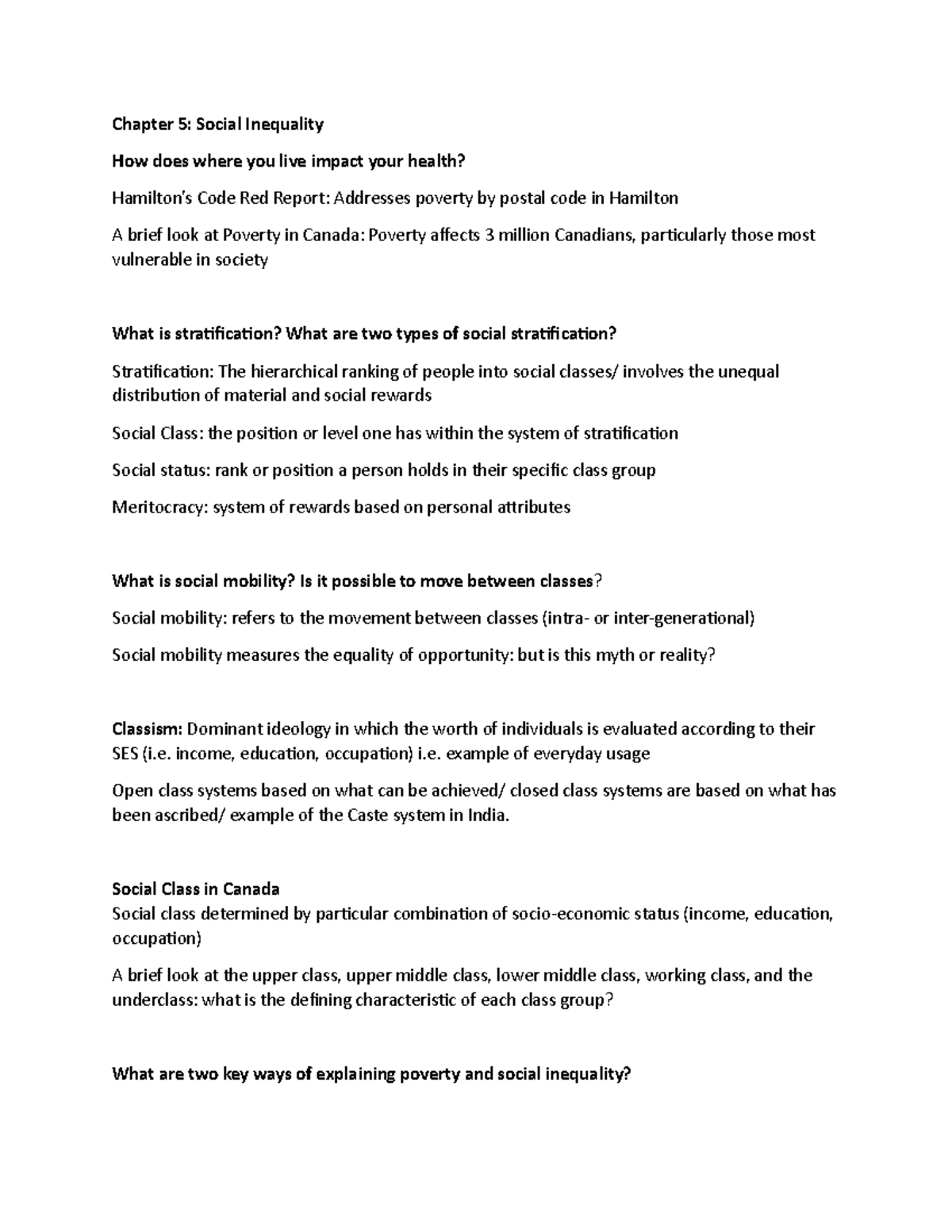 Social Inequality and its Impact on Health Poverty and Social ...