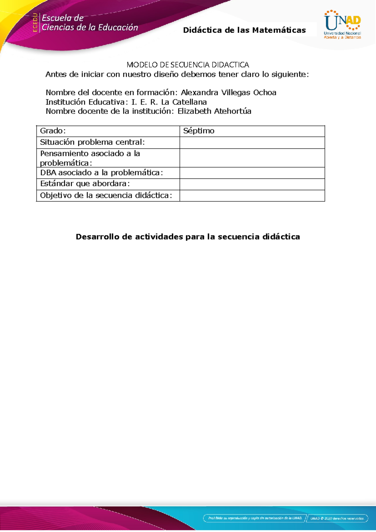 Anexo 6 Modelo Secuencia Didáctica Modelo De Secuencia Didactica