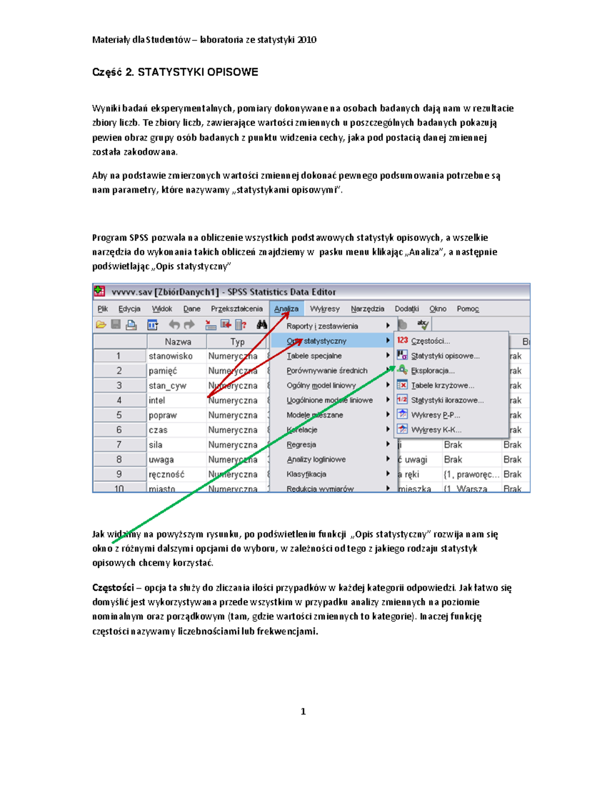 Statystyka skrypt 2 - Polecam notatki z wykładu. - psychologia - Studocu