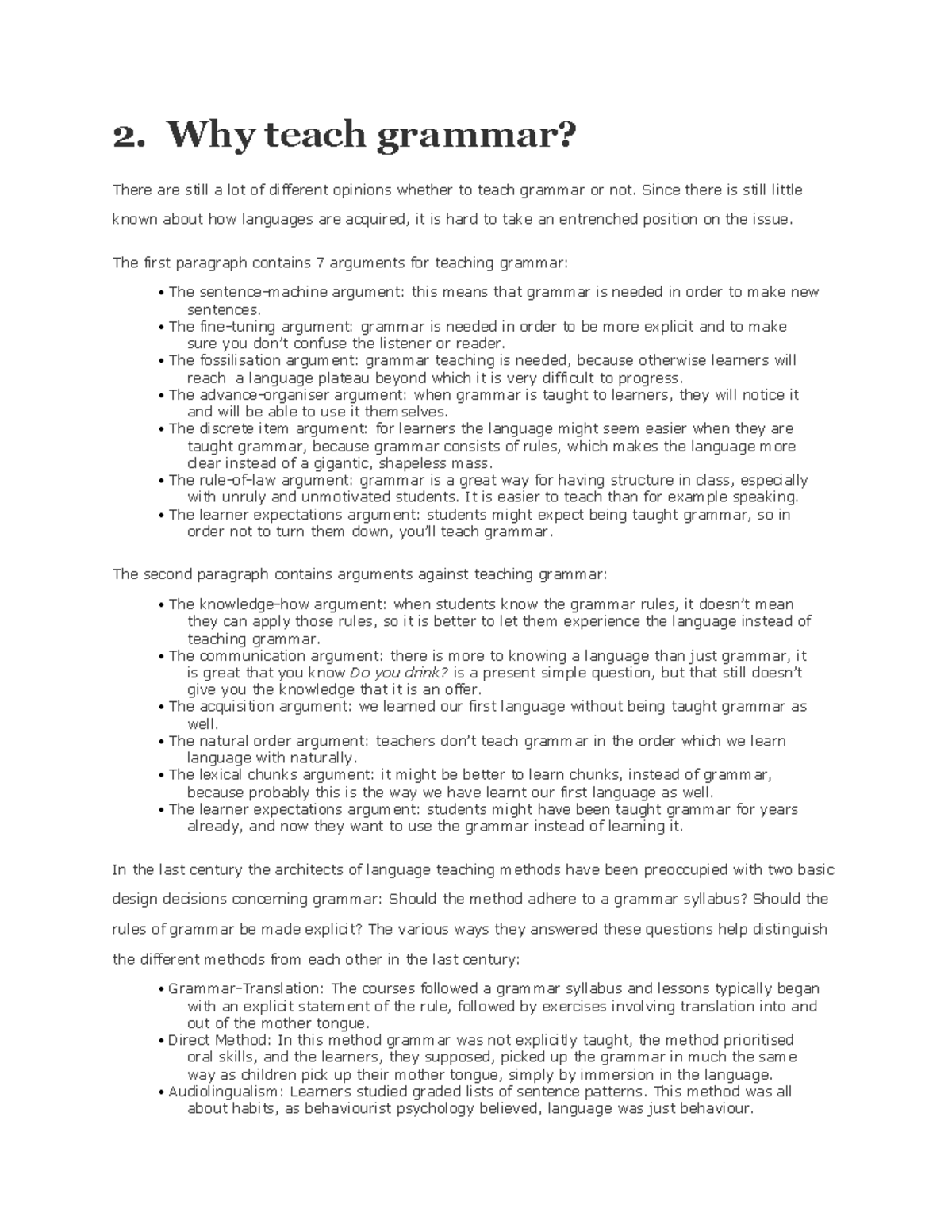 Why Teach Grammar Simplified 2 Why Teach Grammar There Are Still A