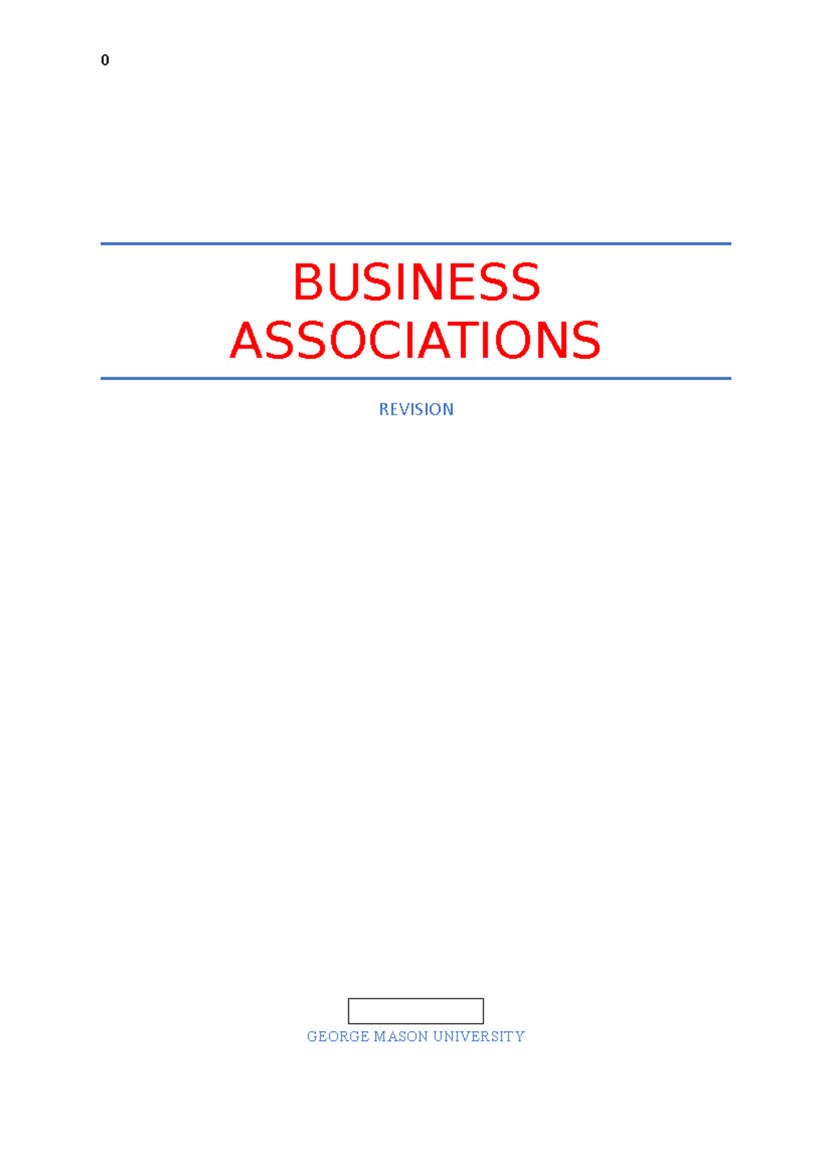 Business Associations Revision: Agency Relationship and Authority - Studocu