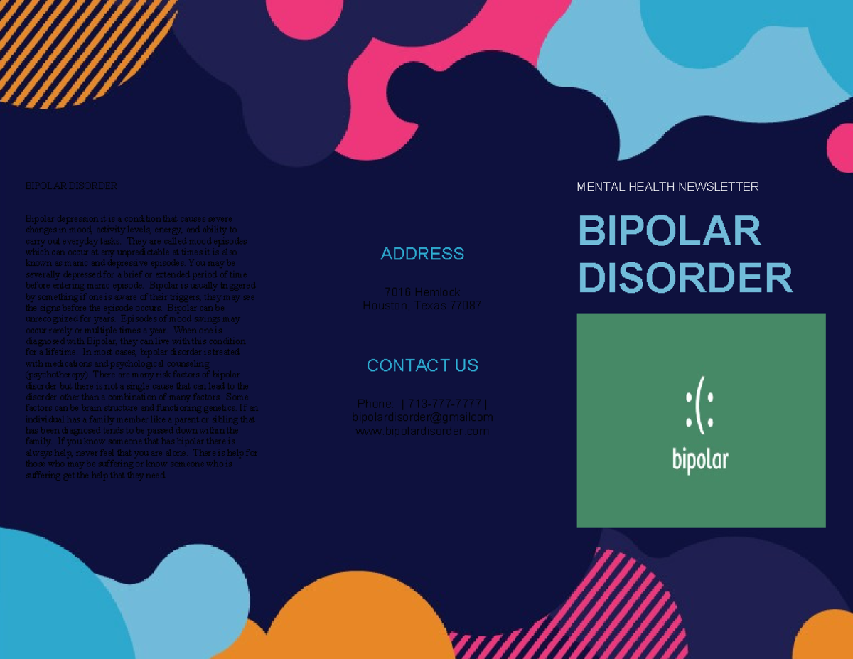 Benchmark Mental Health Newsletter - BIPOLAR DISORDER Bipolar ...