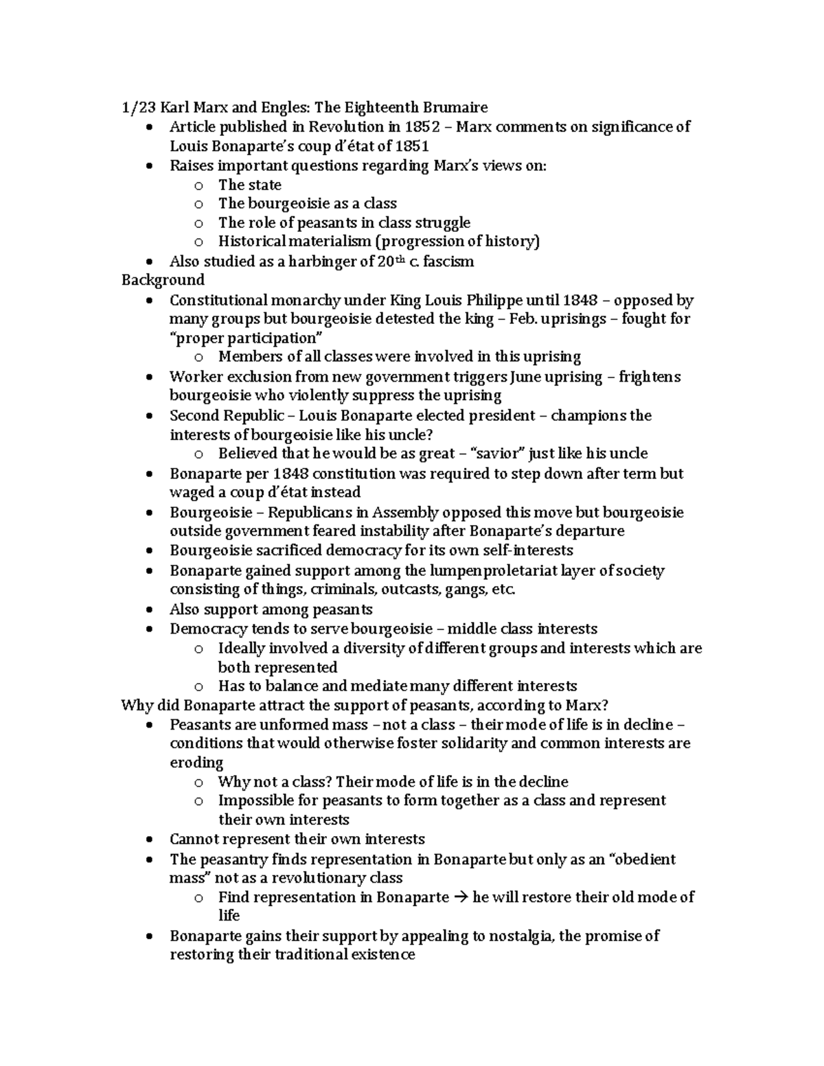 The Eighteenth Brumaire - fascism Background - Constitutional monarchy ...