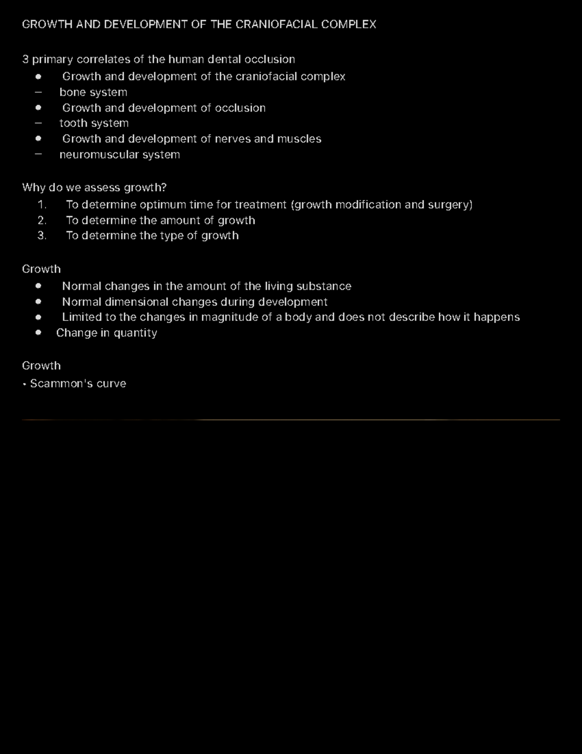 Growth and Development of the Craniofacial Complex - – – – 1. 2. 3 ...