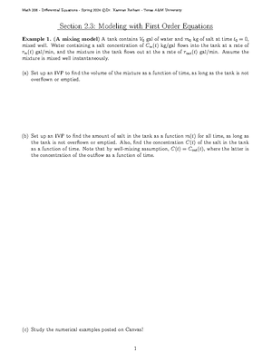 3 - diff eq notes for reihmani class - Section 3: Solutions of Linear ...