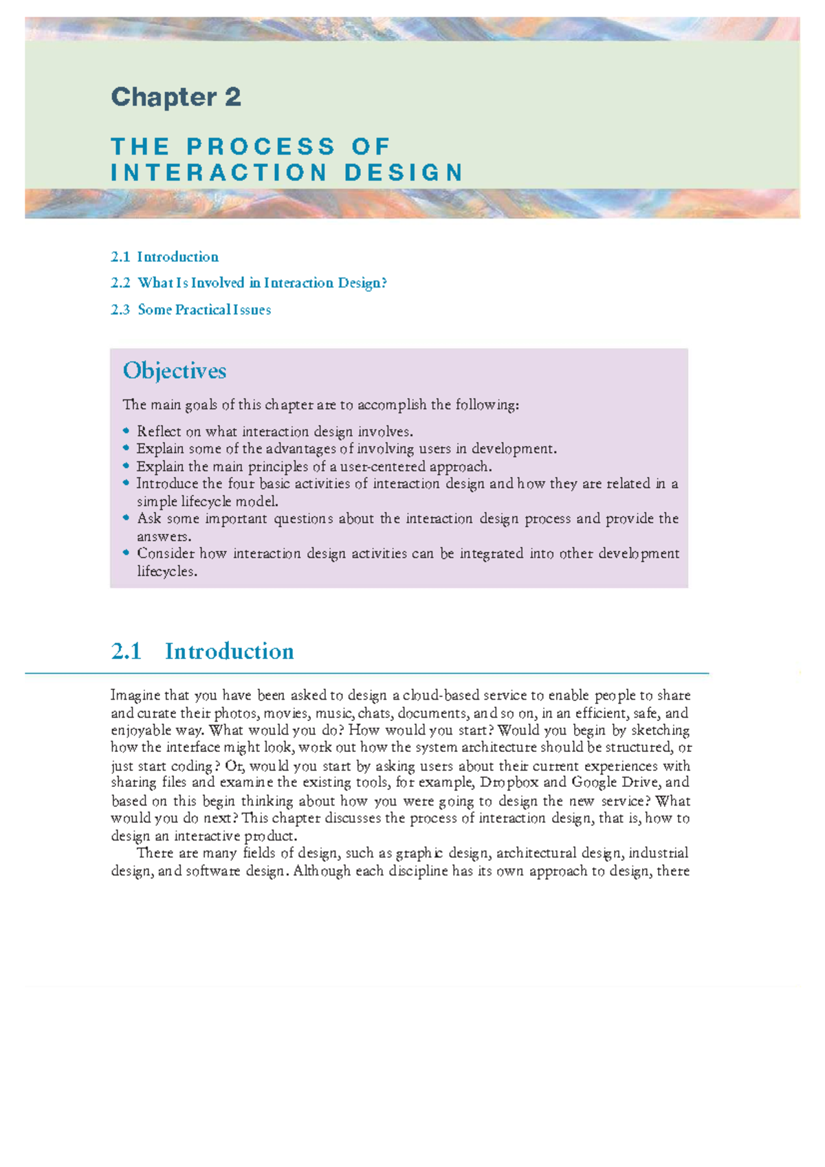 Chapter-02-the-process-of-interaction-design compress - Chapter T H E P ...