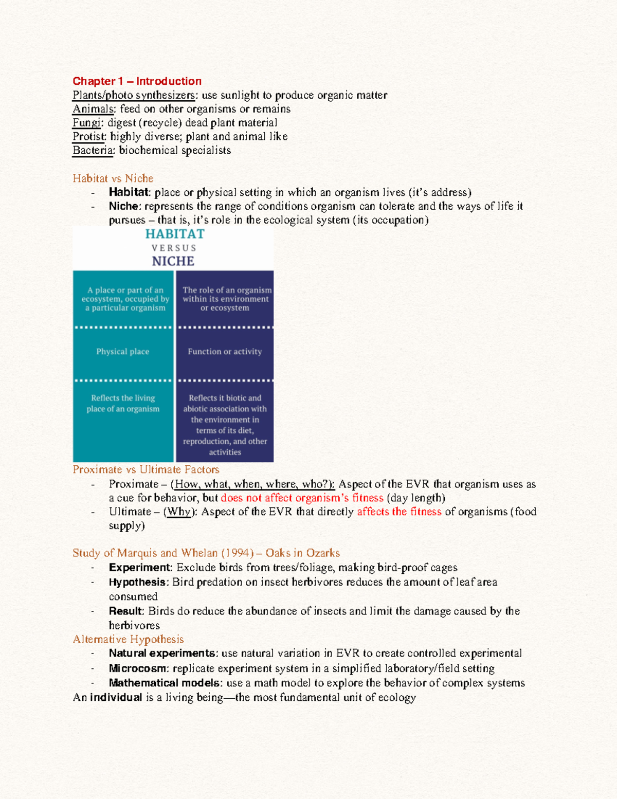 Exam 1 Study Guide - Chapter 1.2.3.5 - Chapter 1 – Introduction Plants ...