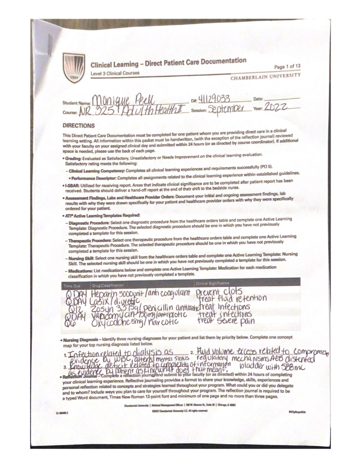 Level 3 Clinical Courses - NR-325 - Studocu