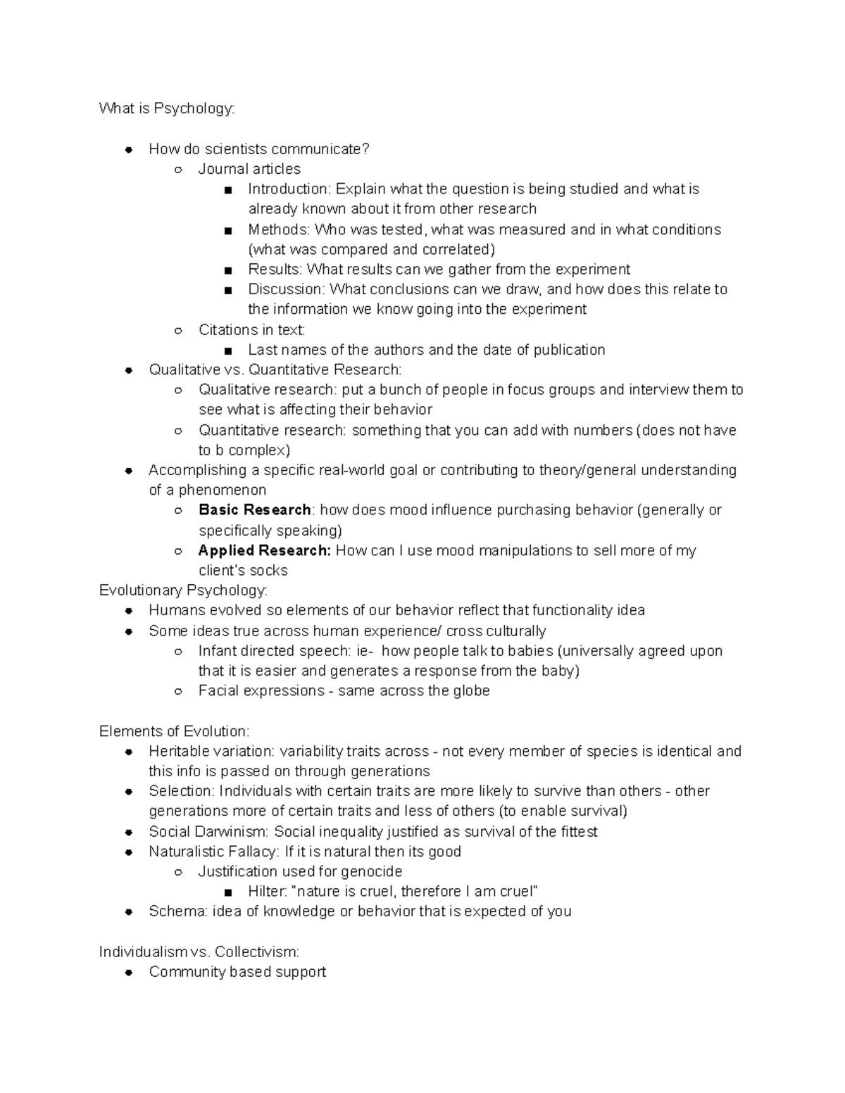 Introduction to Psychology as a Social Science - What is Psychology ...