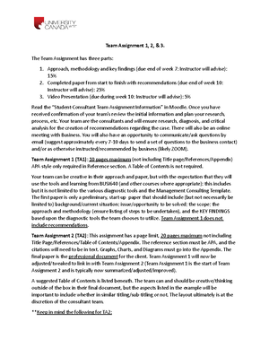 Team Assingment 1 - Consulting BUSI 640 (640) - Water Bottling Facility ...