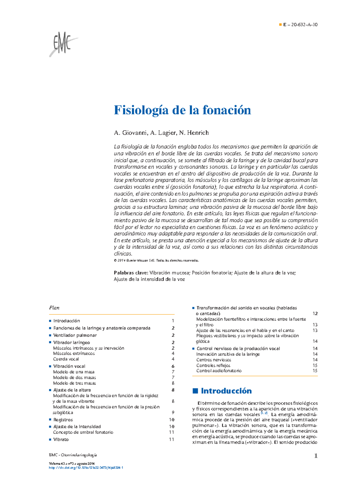 Fisiologia DE LA Fonacion Fisiologia DE LA Fonacion Giovanni Lagier ...