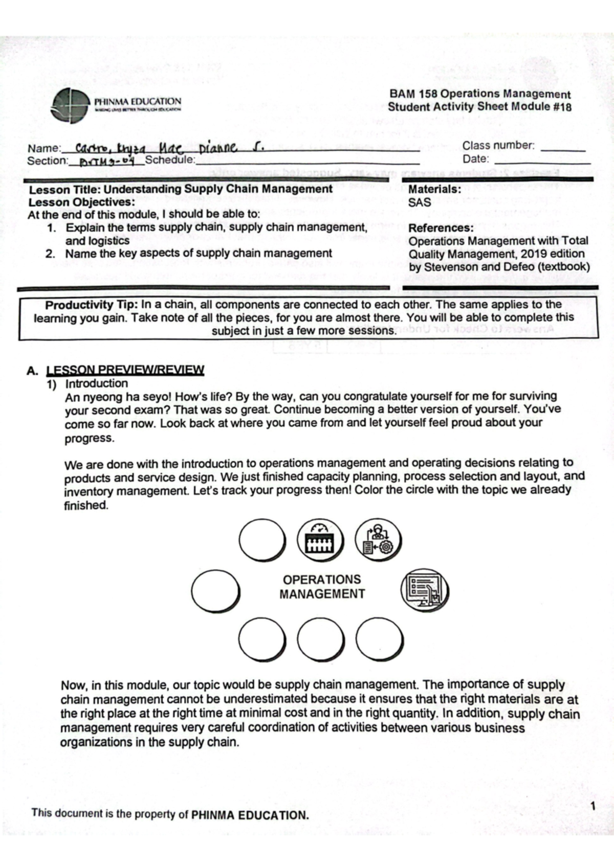 BAM 158 SAS 18-24 - n/a - nursing - Studocu