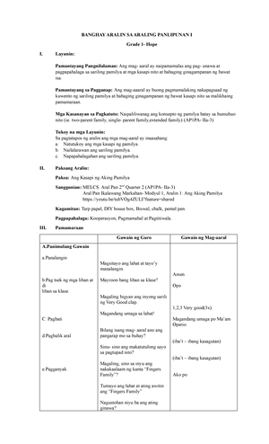 BEED Sample of Brgy Plan - “Comprehensive Barangay Juvenile ...