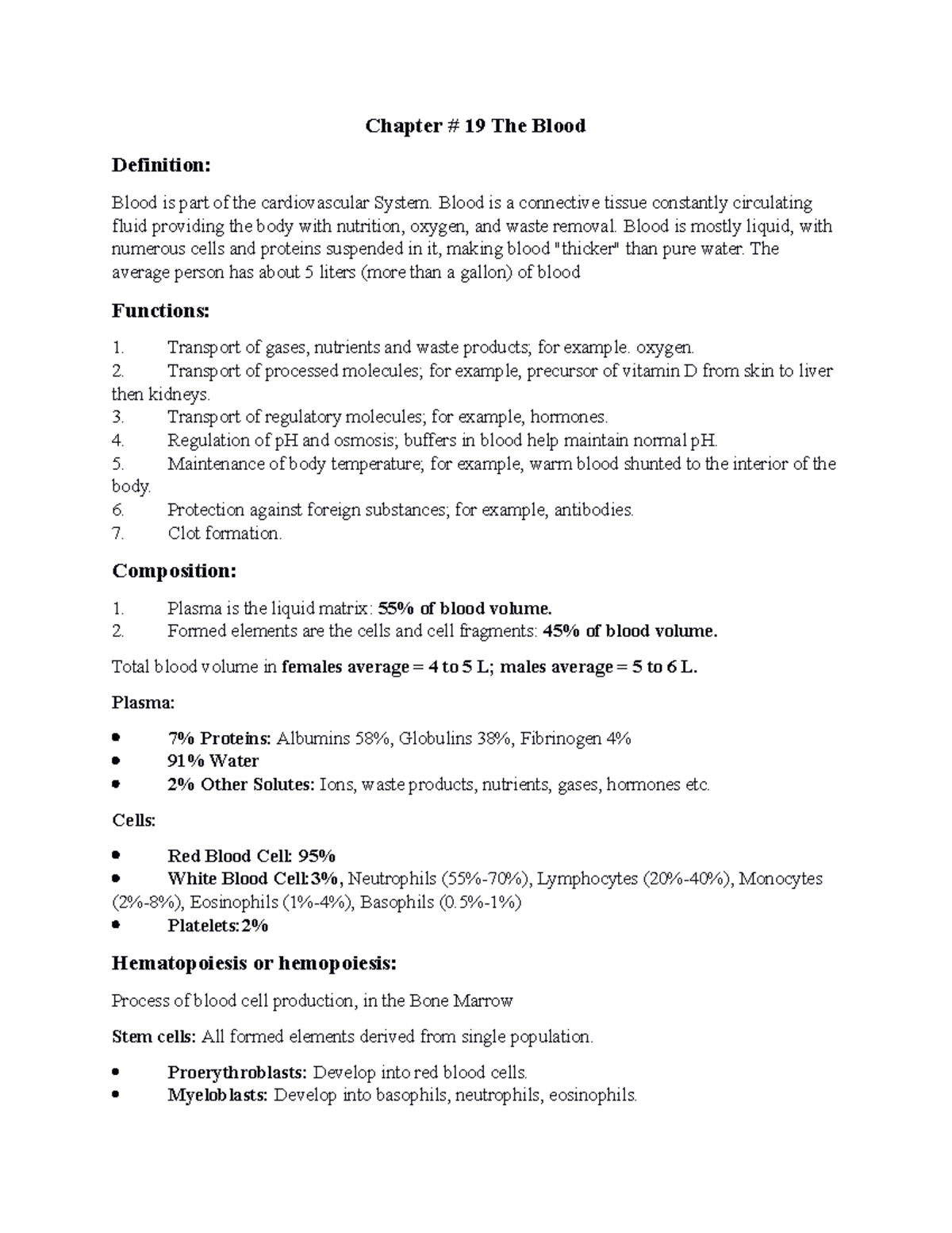 Chapter # 19 The Blood-2 shared notes - Chapter # 19 The Blood ...