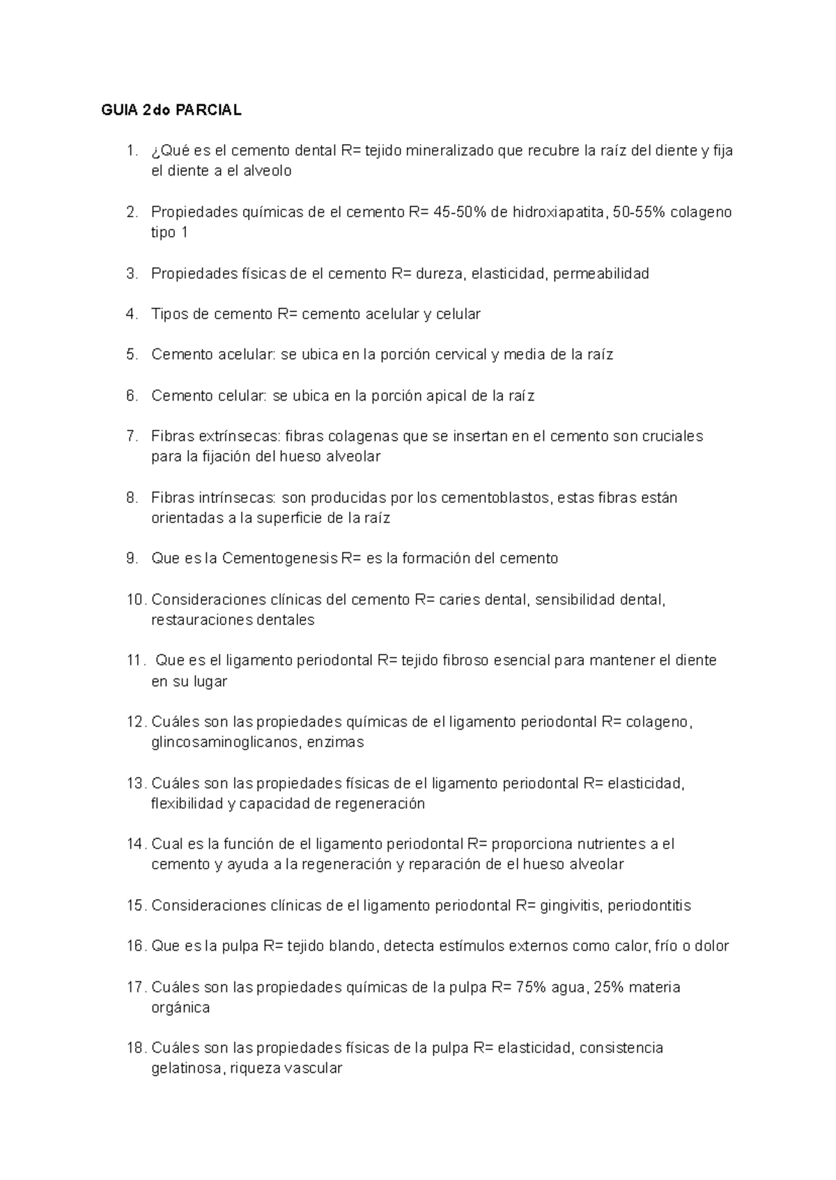 Guía embrio 2 - una simple guia - GUIA 2do PARCIAL 1. ¿Qué es el ...