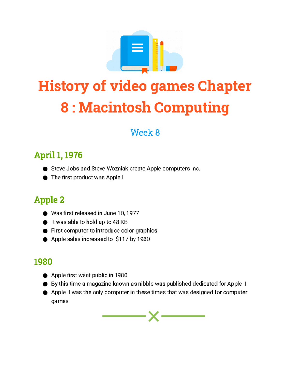 2021-Film 107-lecture notes week8 - History of video games Chapter 8 ...