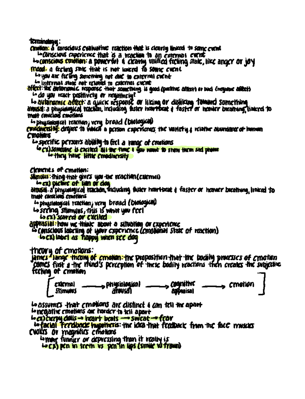Chapter 6 Emotions Affect - terminology emotion a consciousevaluative ...