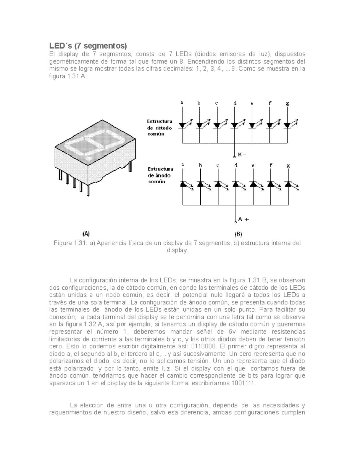 LED segmentos - Resumen completo de tema del curso - LED ́s (7 ...