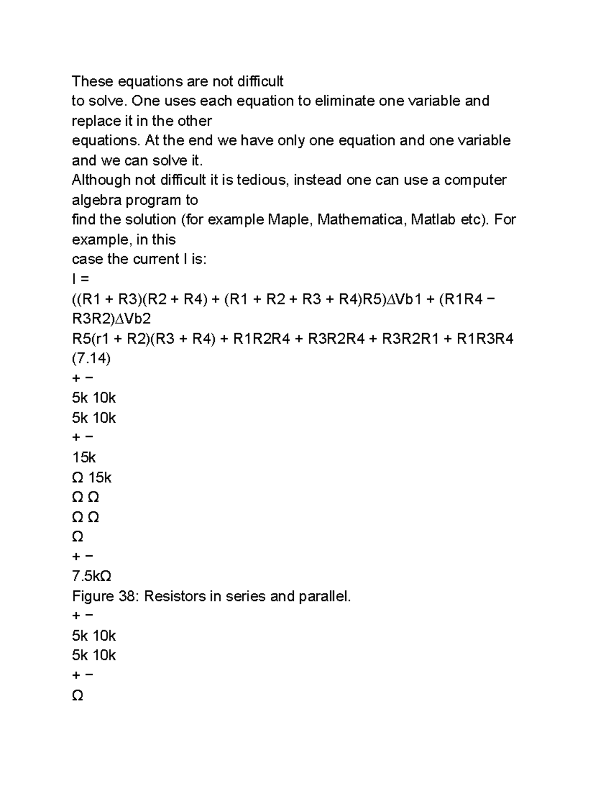 Physics notes - These equations are not difficult to solve. One uses ...