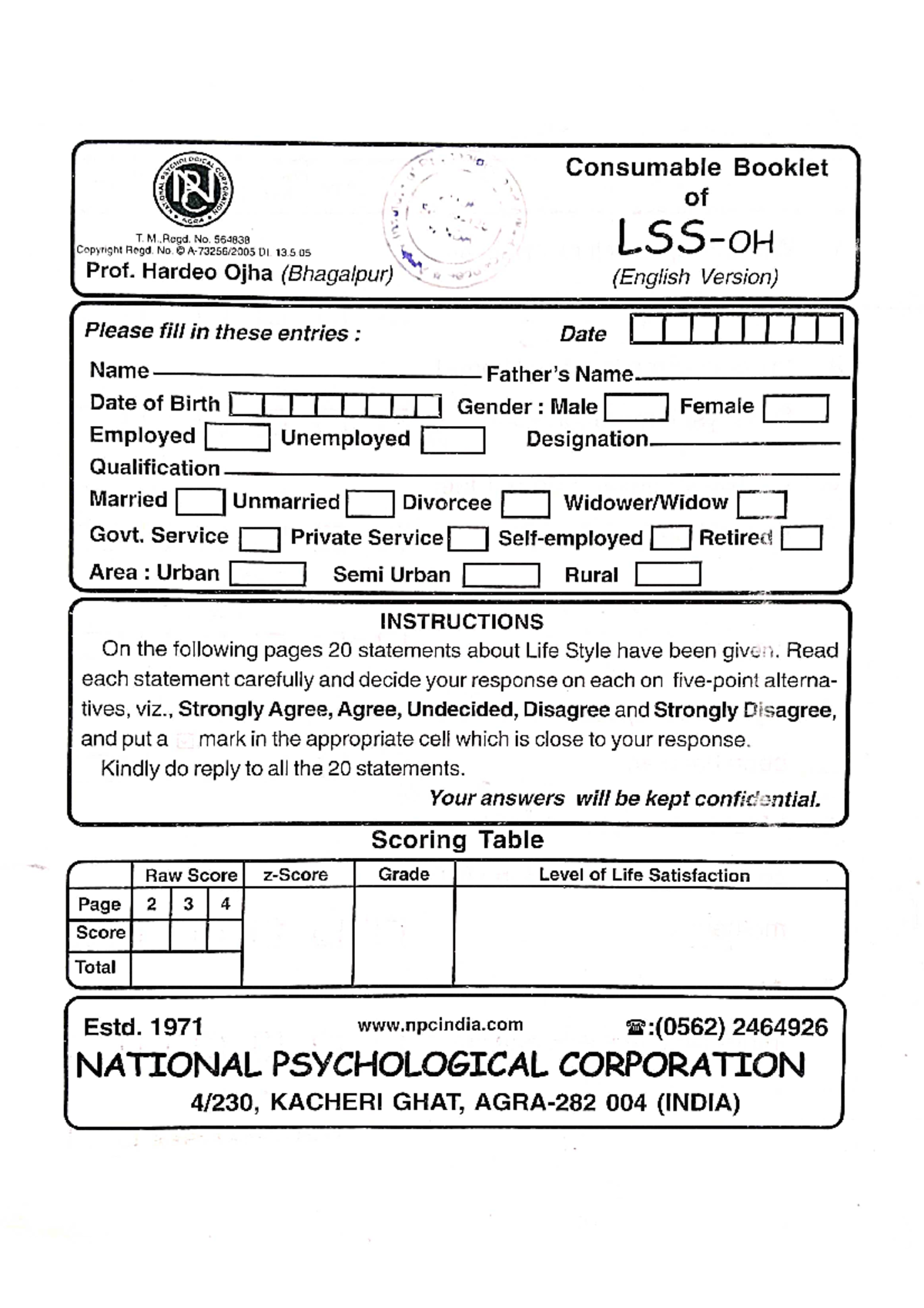 LSS - Applied Psychology - Studocu