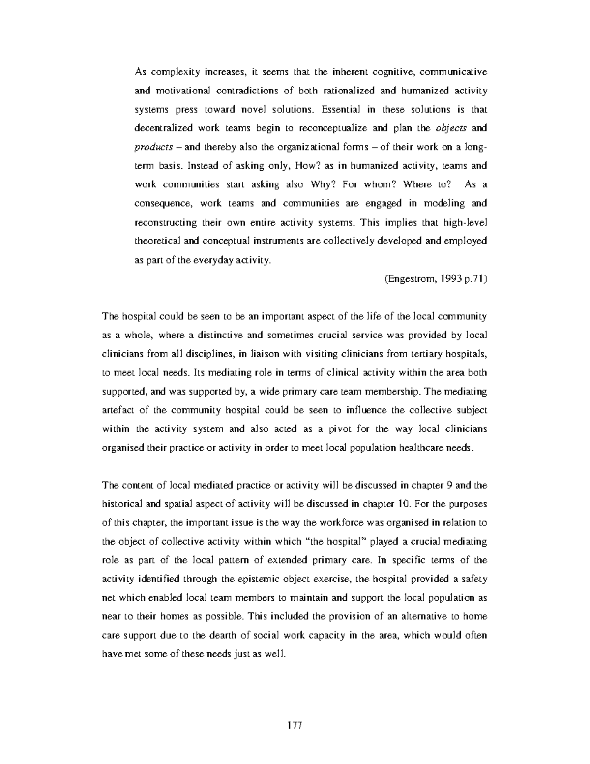 THE Importance OF Context 25 - 177 As complexity increases, it seems ...