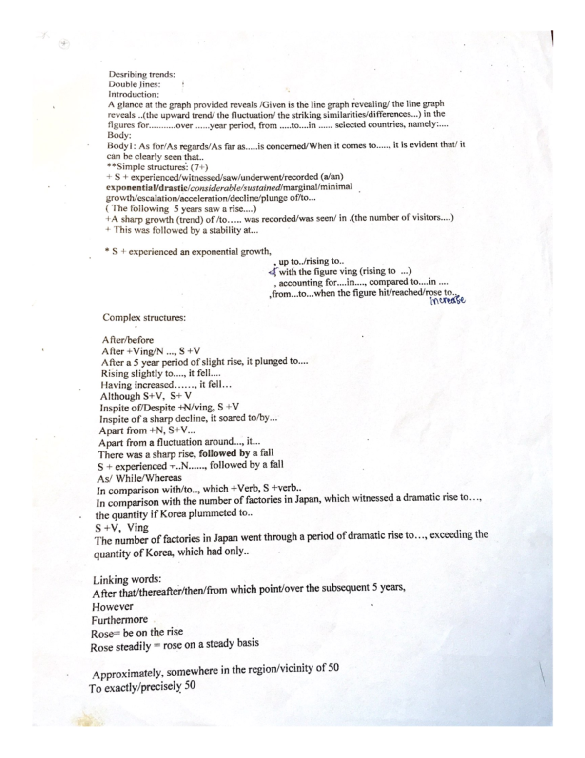 HOW TO Describe trends IN IELTS - part 1 - Tiếng anh thương mại - Studocu