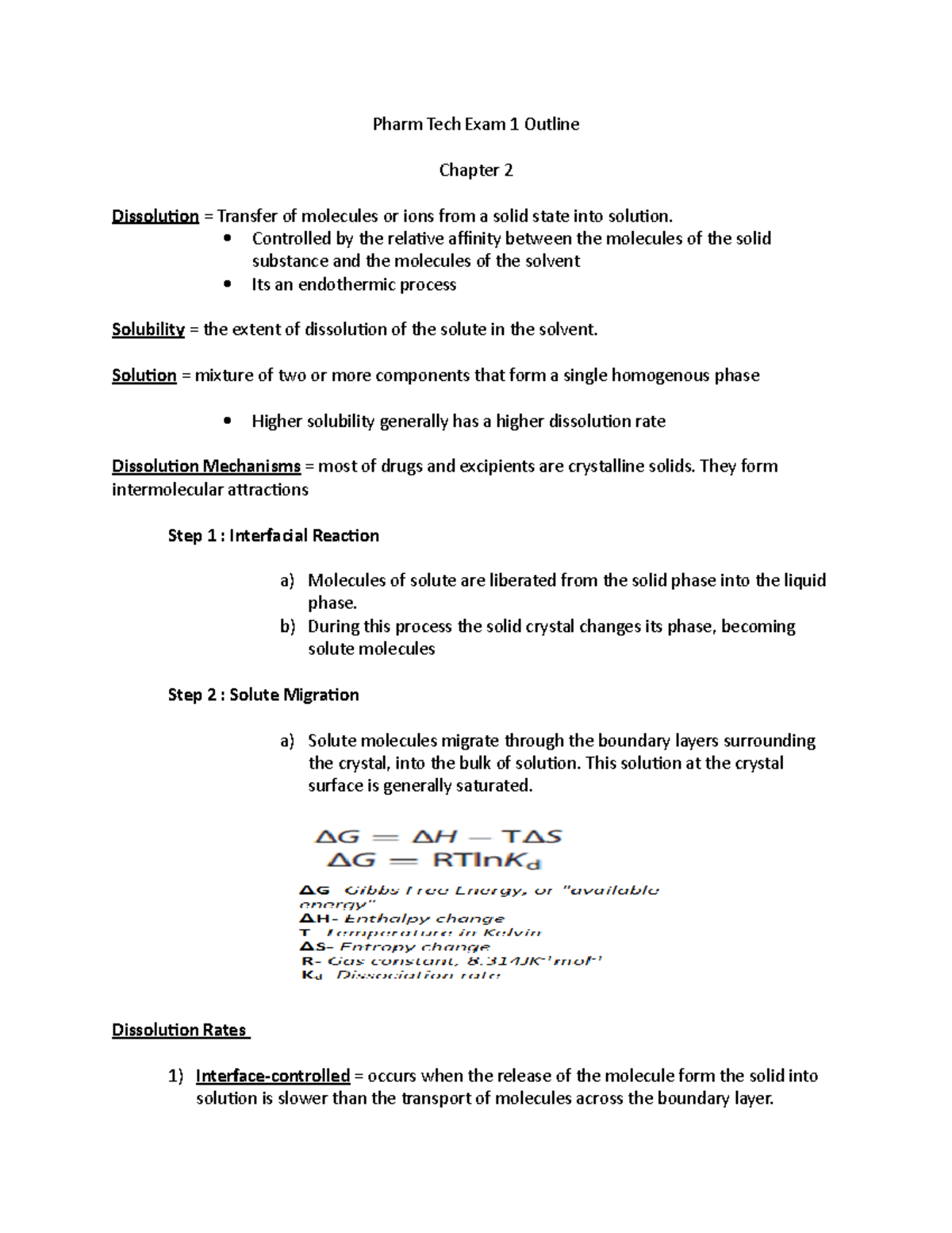 Pharm Tech Exam 1 Outline (Autosaved) - Pharm Tech Exam 1 Outline ...