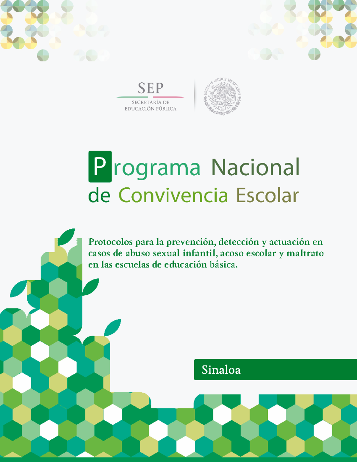 Programa nacional de convivencia escolar - Protocolos para la prevención, detección y actuación ...