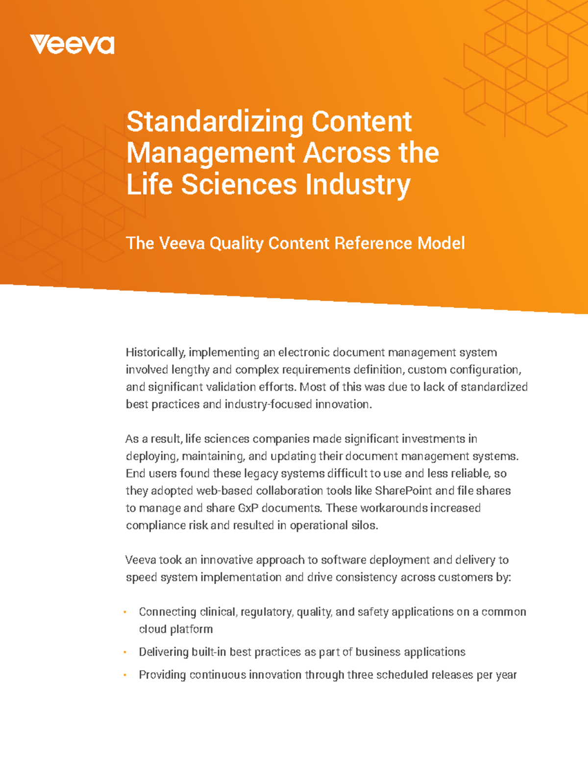 Veeva Reference Model Whitepaper - The Veeva Quality Content Reference ...