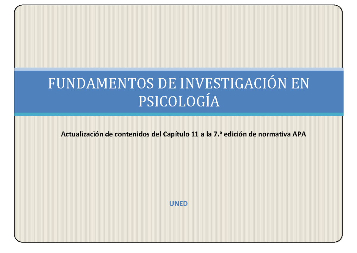 Actualización investigación - FUNDAMENTOS DE INVESTIGACIÓN EN ...