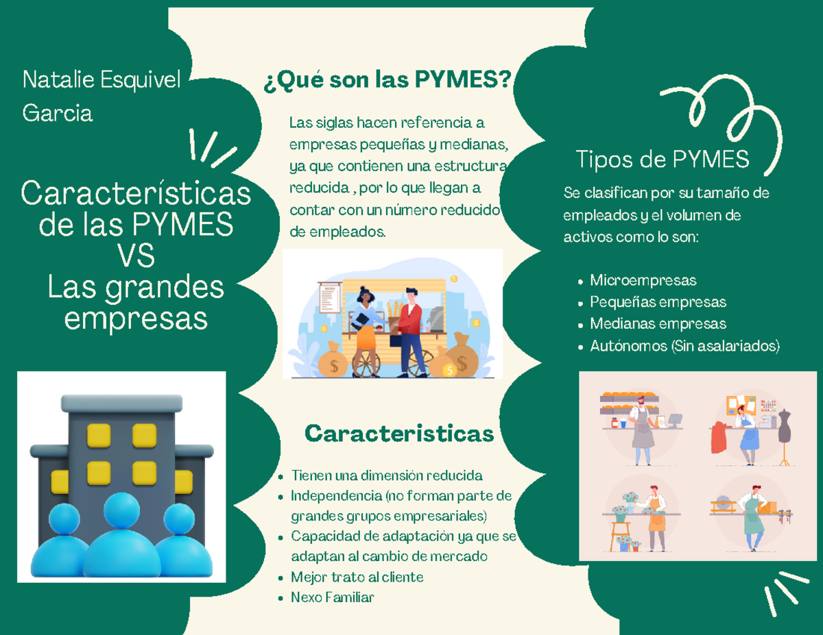 Triptico ing de negocios - Características de las PYMES VS Las grandes ...