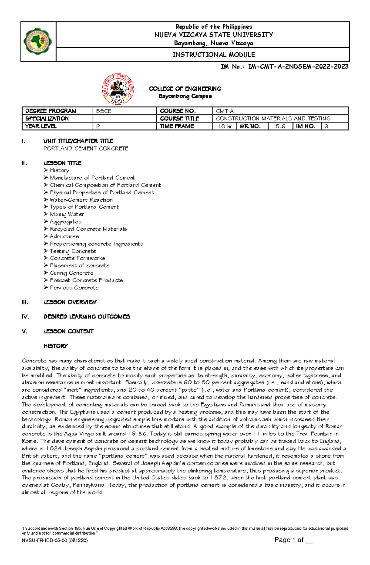 CMT A Module 3 im format - n/a - NUEVA VIZCAYA STATE UNIVERSITY ...