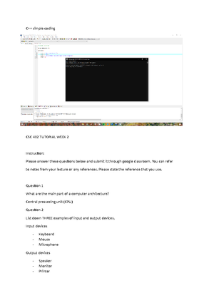 CSC405 Group Project MAC-JUL 2020 - COMPUTER APPLICATIONS (CSC405 ...