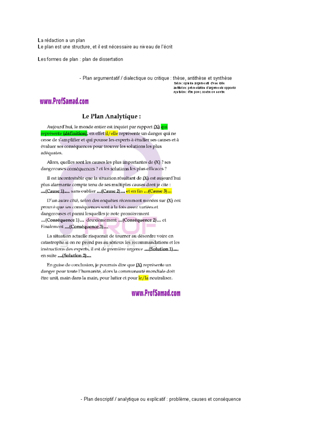 La rédaction a un plan - EXERCICE D'ANALYSE UN ARTICLE JOURNALISTIQUE ...