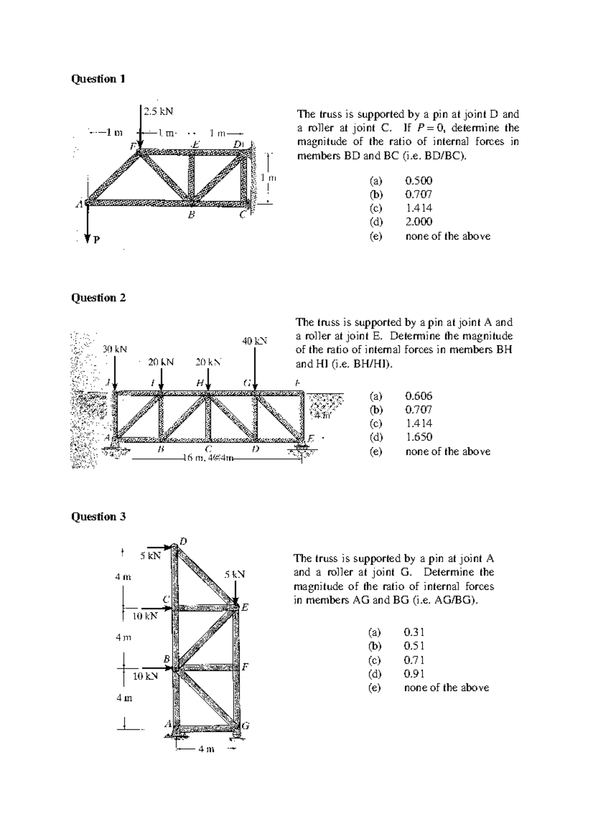 EMS Tutorial Wk6 - Question 1 The truss is supported by a pin at joint ...