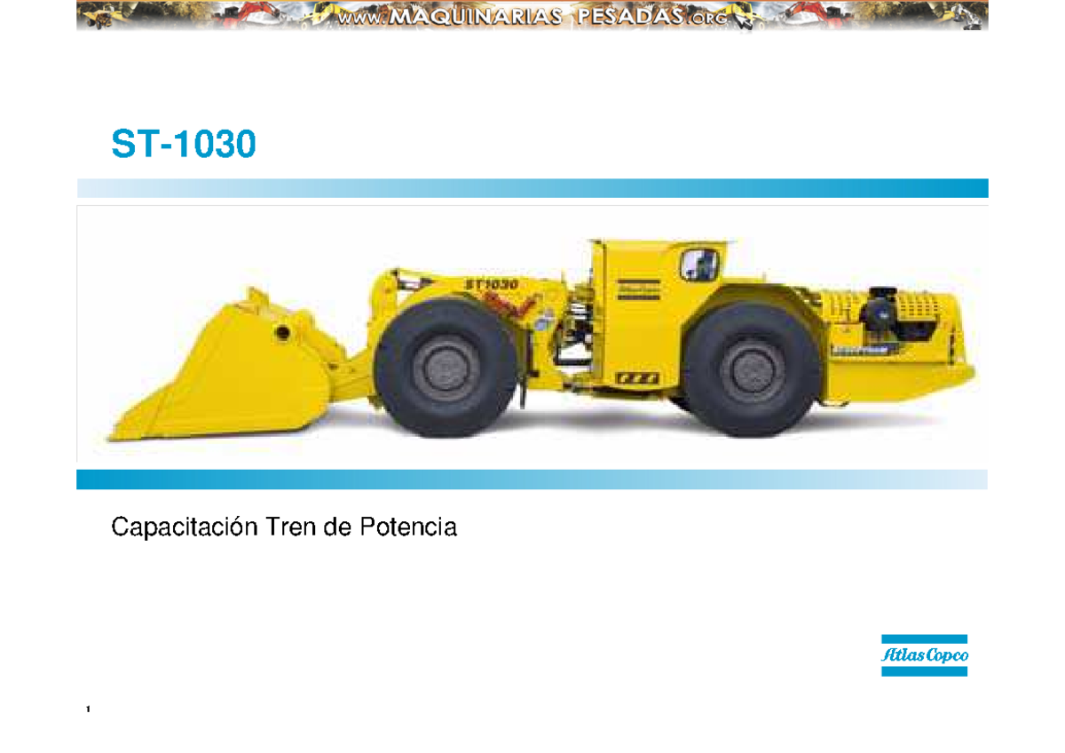 Curso tren potencia scooptram st1030 atlas copco - Insert picture here ...