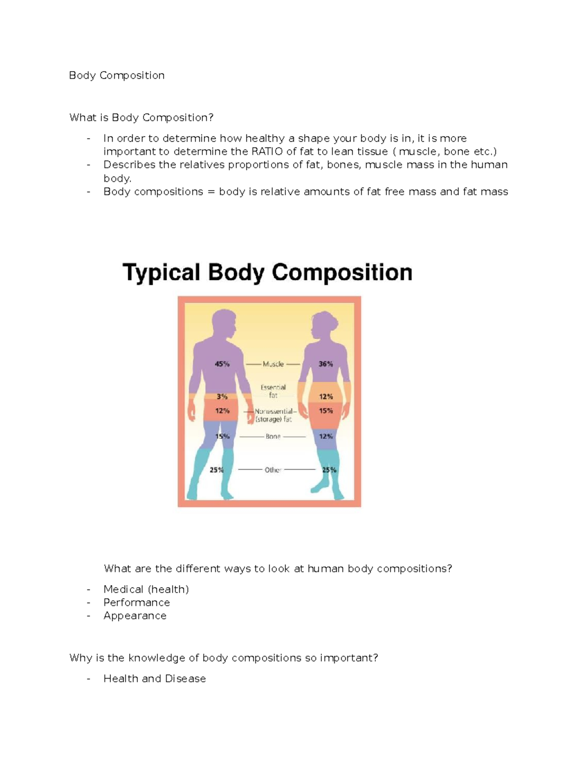 Body-composition-Copy - Body Composition What is Body Composition? - In ...