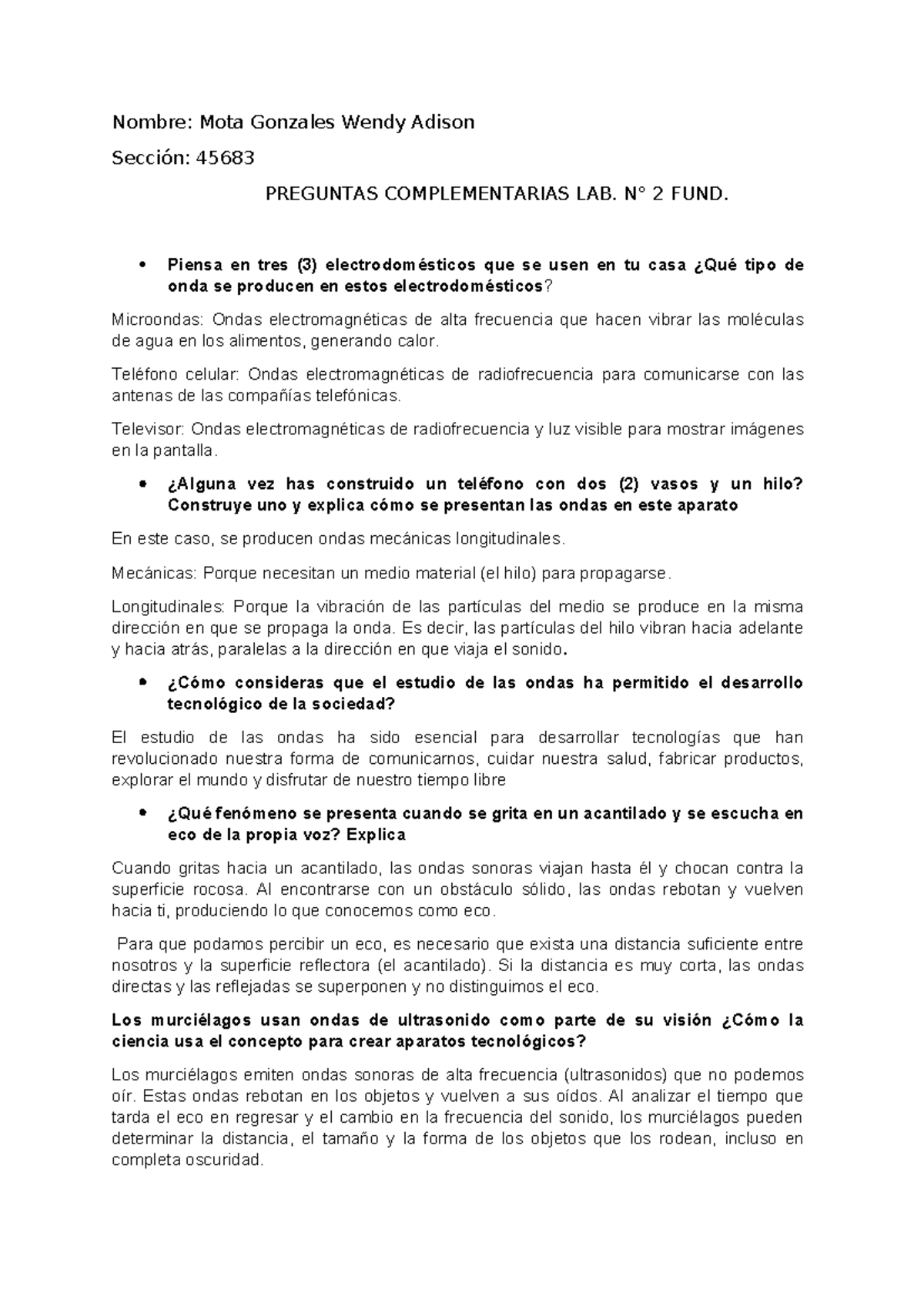 Preguntas Complementarias LAB. N° 2 Fundamentos - Nombre: Mota Gonzales Wendy Adison Sección ...