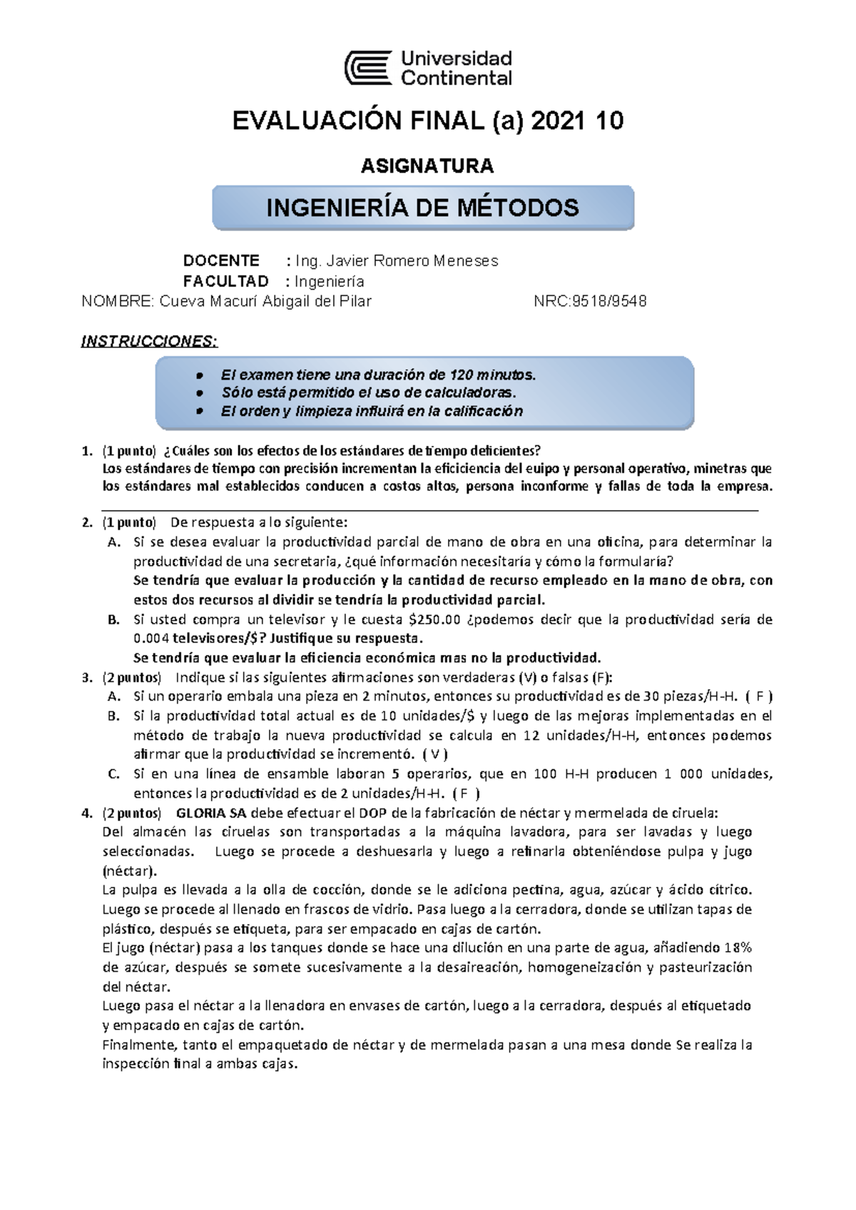 523598951 Evaluacion Final TIPO a IM 2021 10 - EVALUACIÓN FINAL (a) 2021 10 ASIGNATURA DOCENTE ...