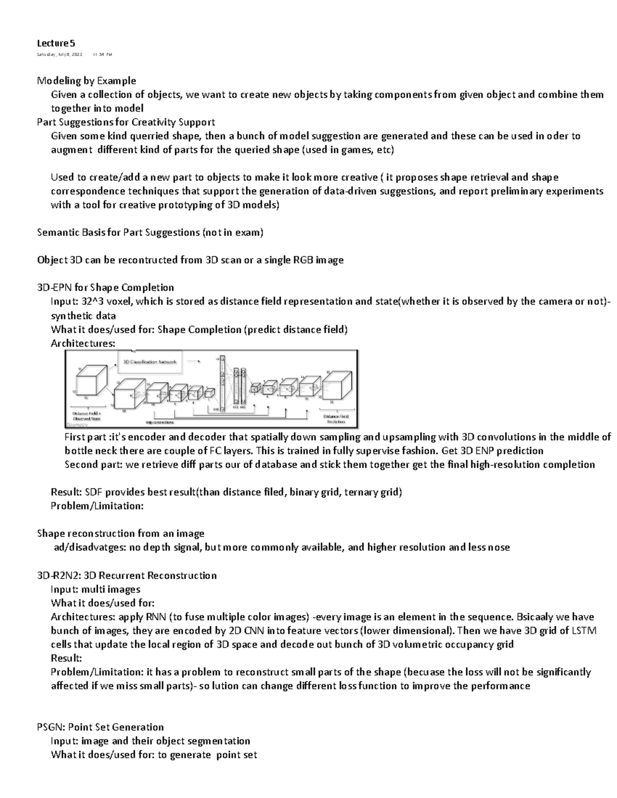 05 Reconstructing And Generating Shapes Modeling By Example Given A