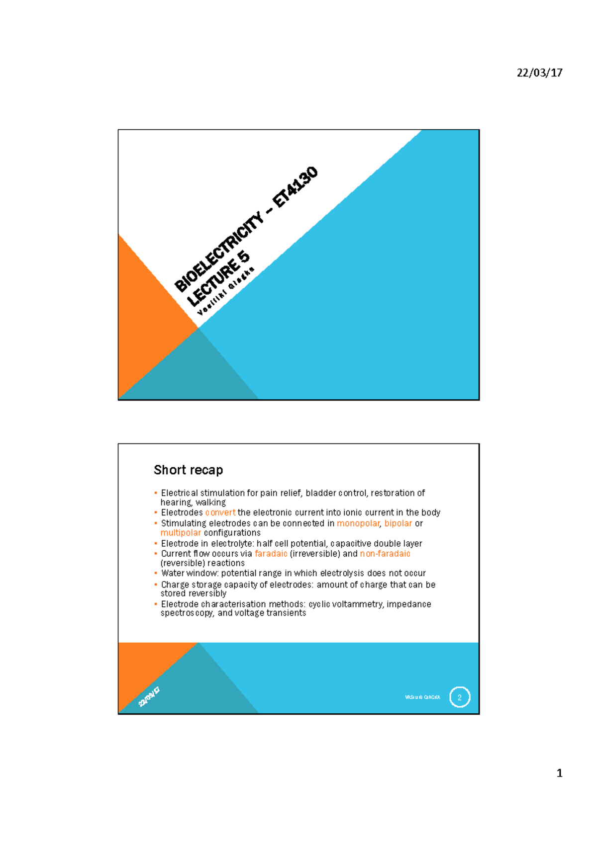 Lecture 5 Concepts And Models Of Volume Sources And Volume Conductors ...