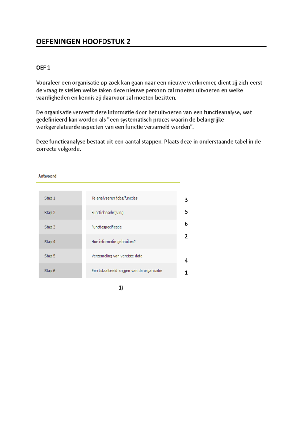 Oefeningen- Hoofdstuk-2 - OEFENINGEN HOOFDSTUK 2 OEF 1 Vooraleer een ...