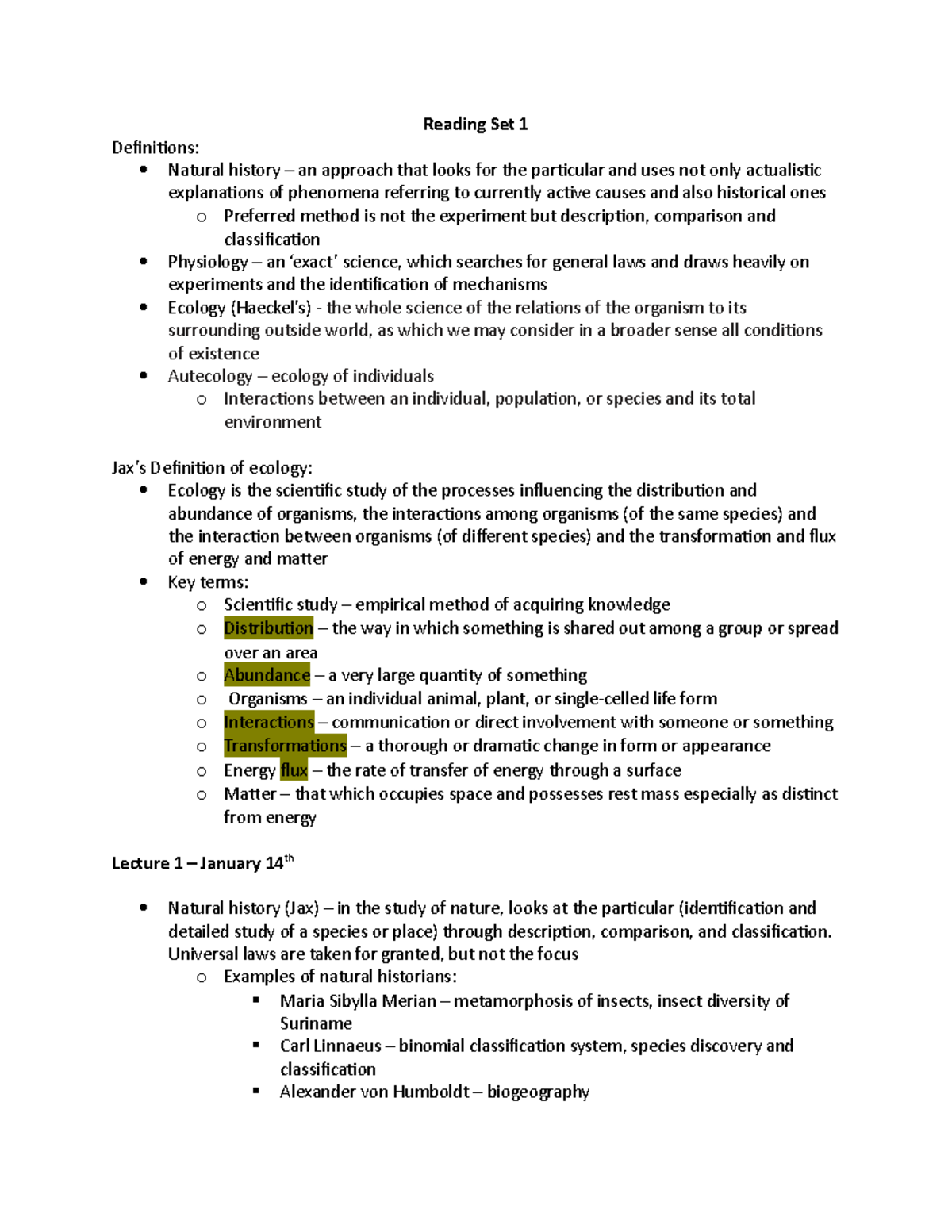 BIOL 2060 Exam notes - BIOL 2060 - U of G - Studocu