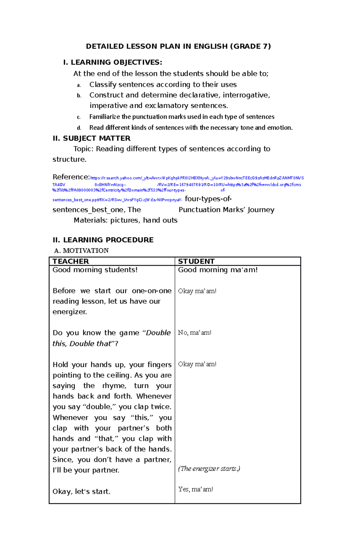 Detailed Lesson PLAN IN English Soclab - DETAILED LESSON PLAN IN ...