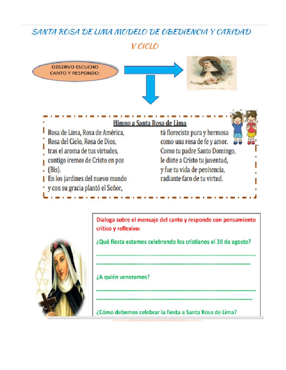 Anexos santa rosa de lima - Biografía de Santa Rosa de Lima Su nombre ...