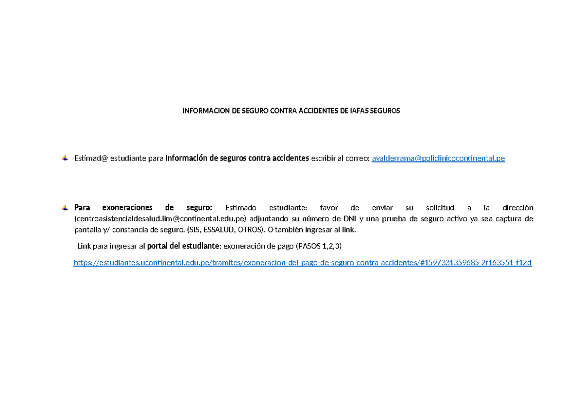 Informacion DE Seguro Contra Accidentes DE Iafas Seguros - INFORMACION ...
