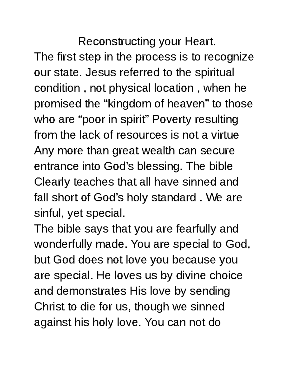 Reconstructing your heart - Google Docs - Reconstructing your Heart ...