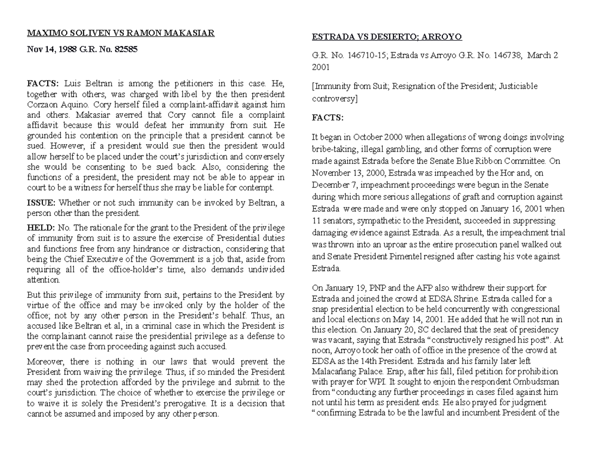 SENATE VS. ERMITA , GR 169777, APRIL 20, 2006 - MAXIMO SOLIVEN VS RAMON ...
